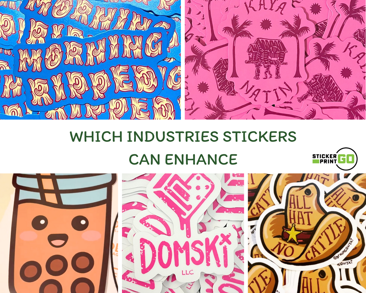 Which Industries Stickers Can Enhance – StickerPrintGo